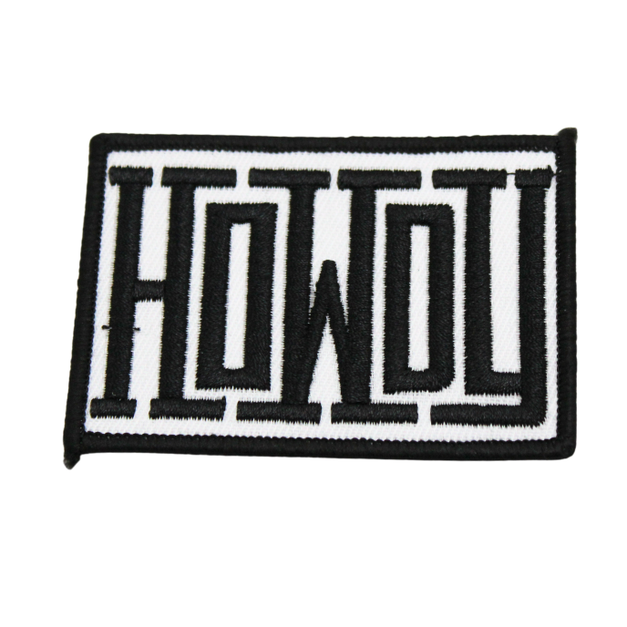 Howdy Bold Patch (Small/Embroidery) – American HTV Supply - Dallas