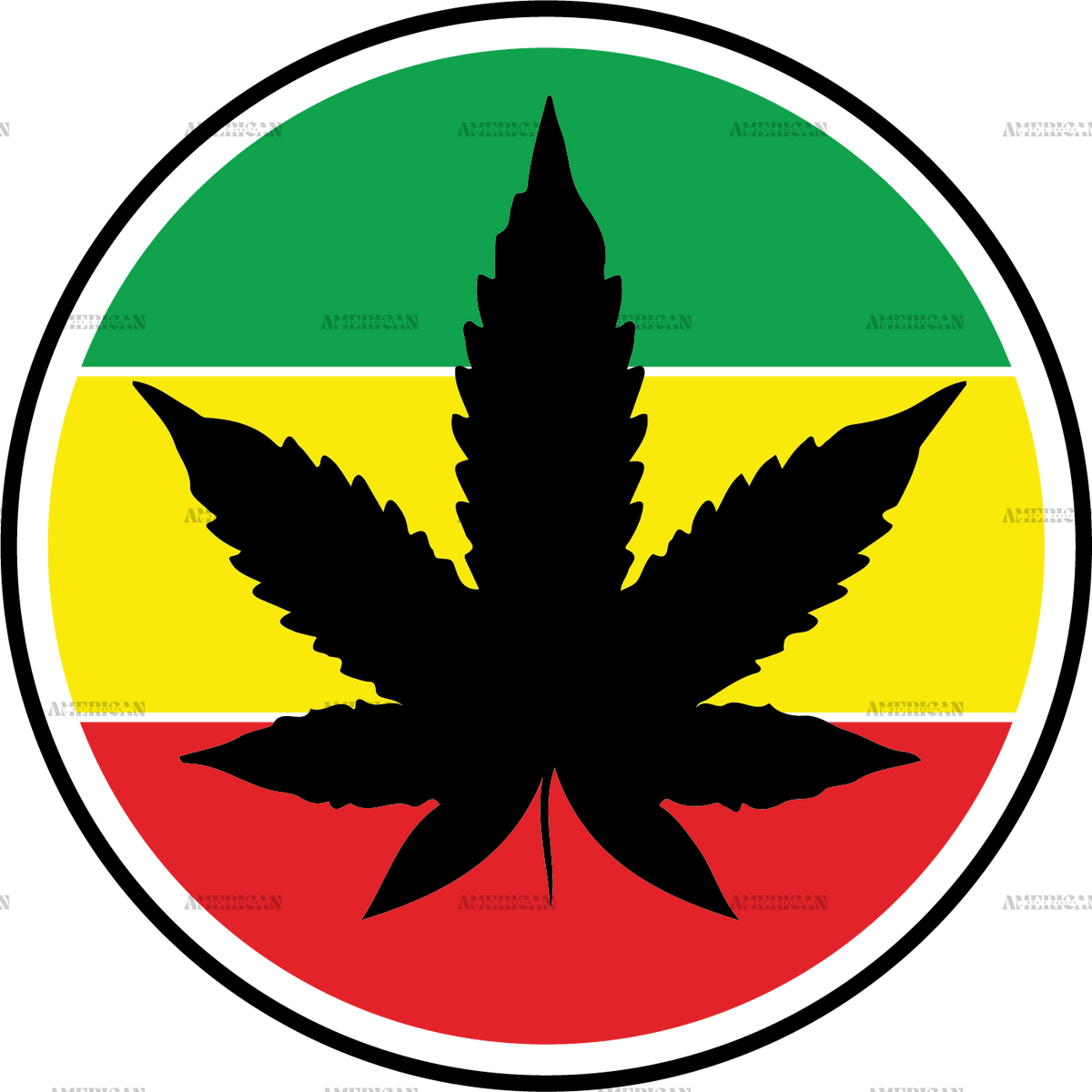 Rasta weed DTF Transfer – American HTV Supply - Dallas