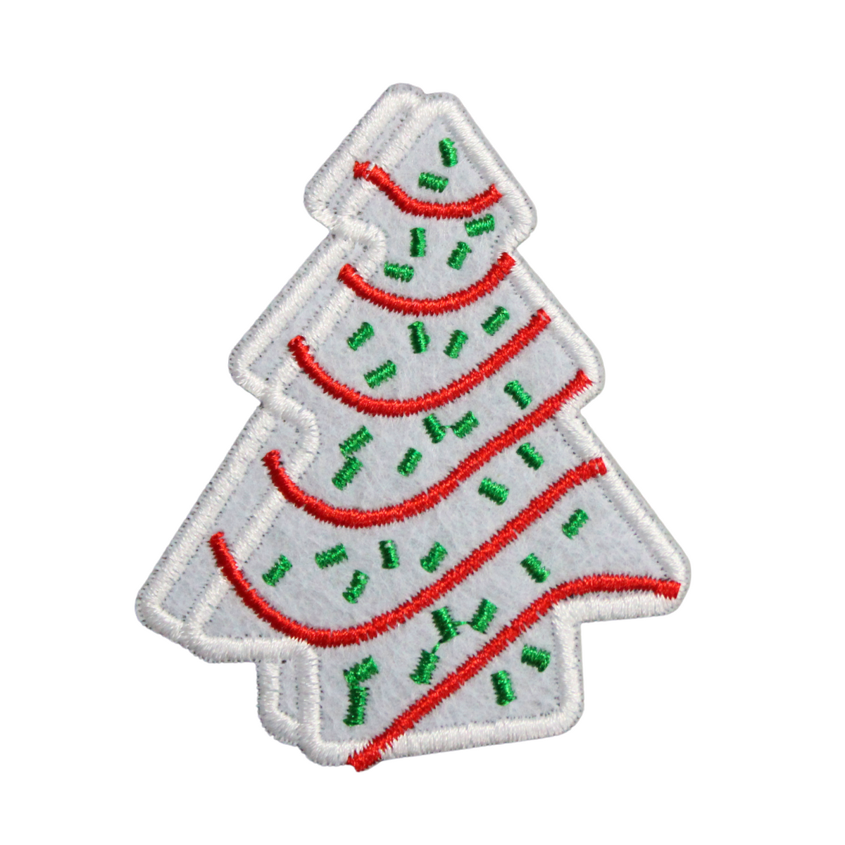 White Christmas Tree Cake Patch (Small/Embroidery) – American HTV ...