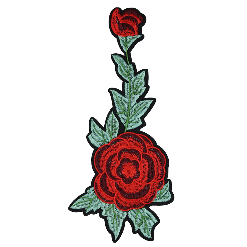 Red Rose Patch (Large/Embroidery) – American HTV Supply - Dallas