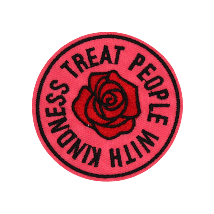 Treat People With Kindness Rose Patch (Small/Embroidery) – American HTV ...