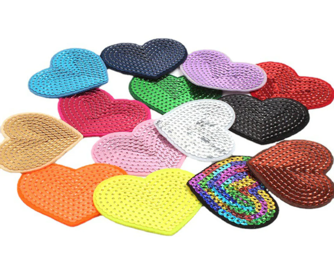 3 Inch Heart Patch (Small/Sequin) – American HTV Supply - Dallas