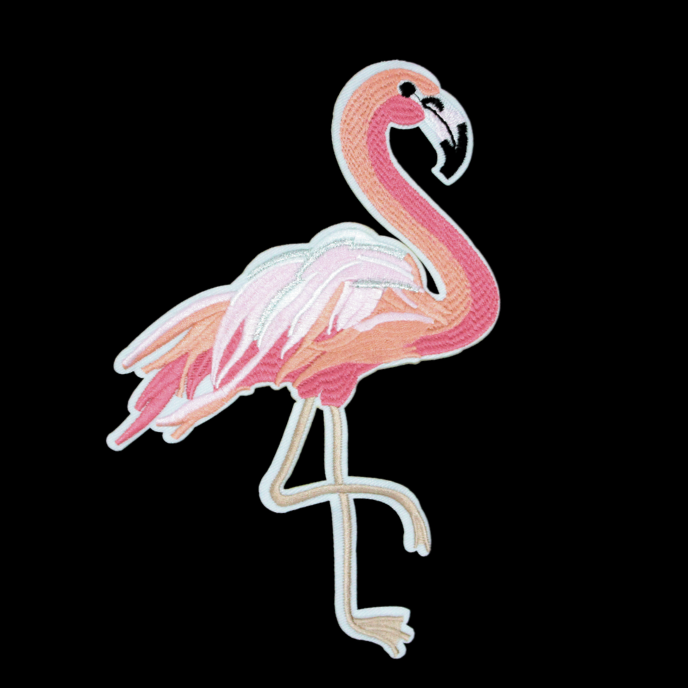 Flamingo Patch (Large/Embroidery) – American HTV Supply - Dallas