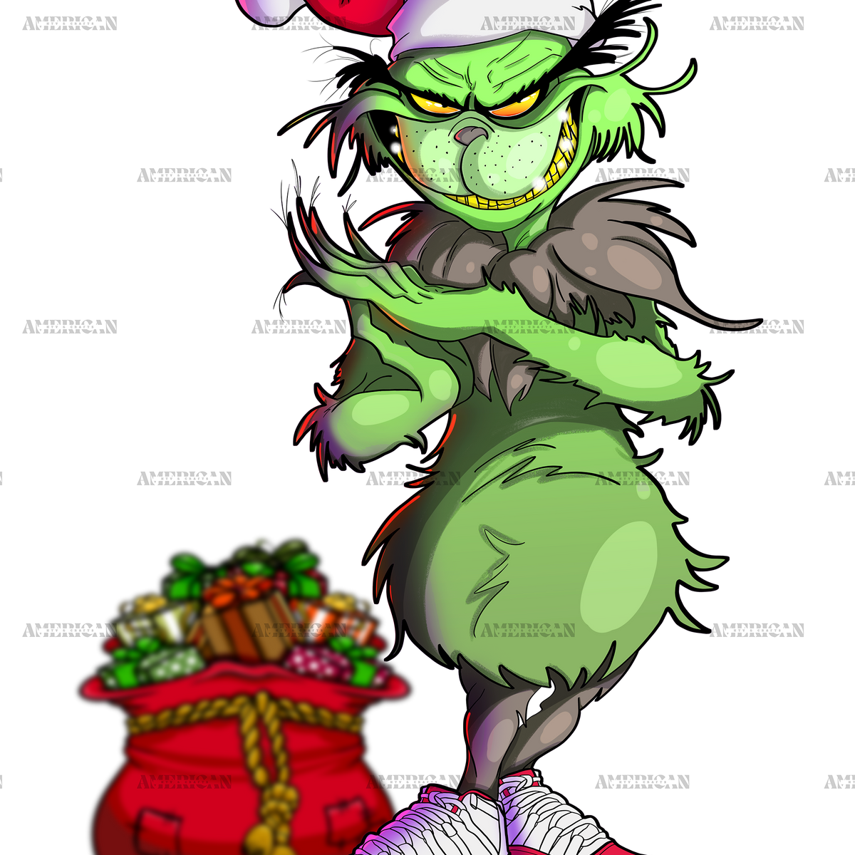 Bad Grinch DTF Transfer – American HTV Supply - Dallas