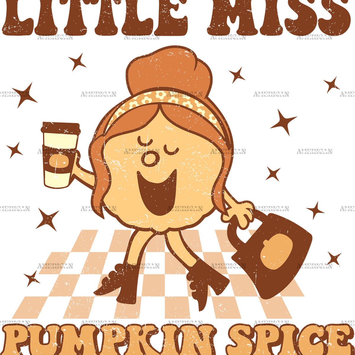 Little Miss Pumpkin Spice DTF Transfer – American HTV Supply - Dallas