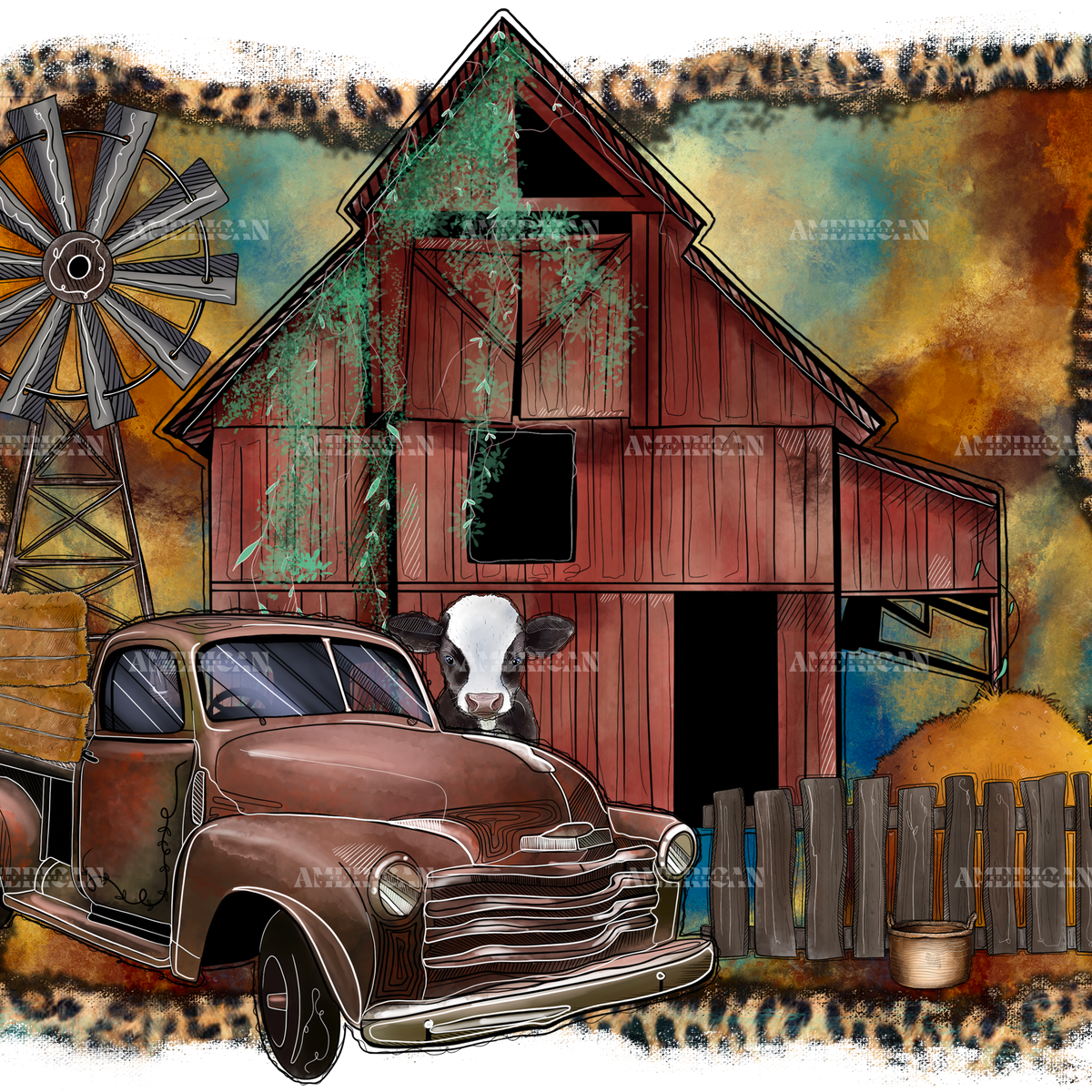 Rustic Country Barn DTF Transfer – American HTV Supply - Dallas